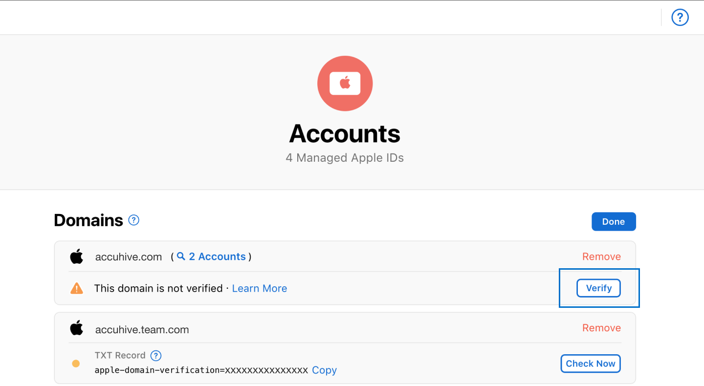 Apple Business Manager and Verifying Managed Apple ID Domains Apple Business Manager and Verifying Managed Apple ID Domains